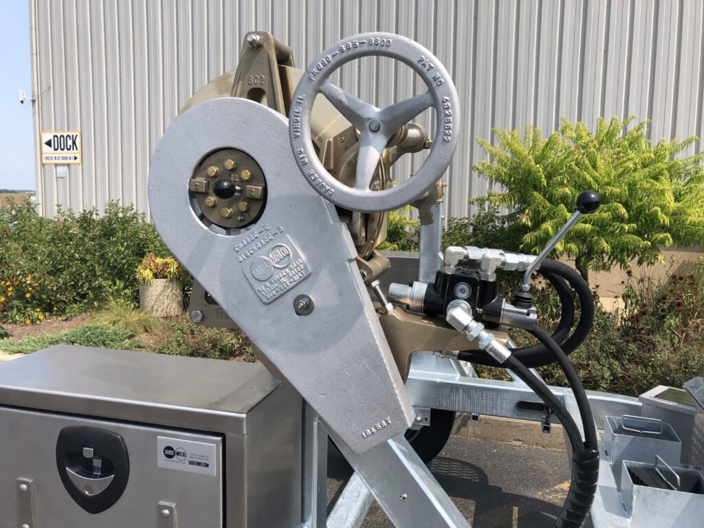 Self-Loading Single Reel Turret Trailer - Sauber Mfg. Co.